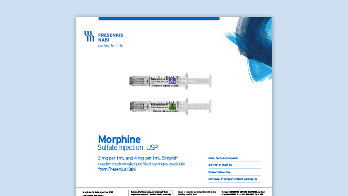 Morphine Injection, USP - Simplist® Prefilled Syringes